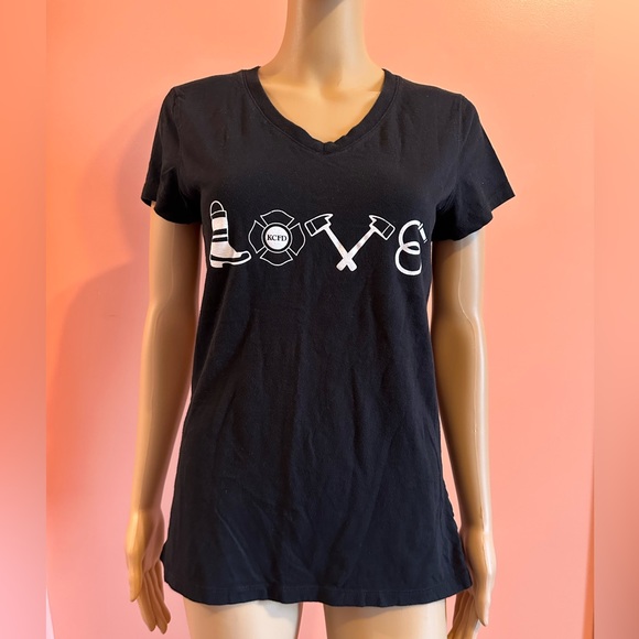 Bella Canvas | Tops | Womens Kansas City Fire Department Kcfd Tshirt ...